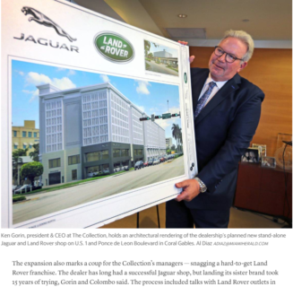 The Collection to build new Jaguar Land Rover Dealership in Coral ...